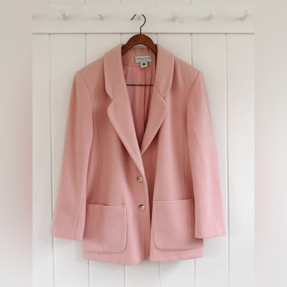Vintage | Jackets & Coats | Vintage Ashley Scott Soft Girl Powder Pink ...